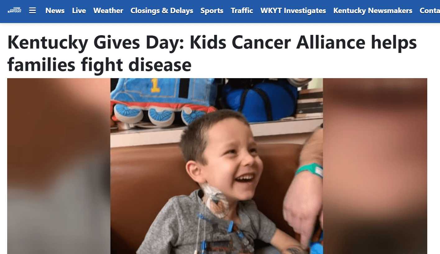 WKYT - Kentucky Gives Day: Kids Cancer Alliance helps families fight ...